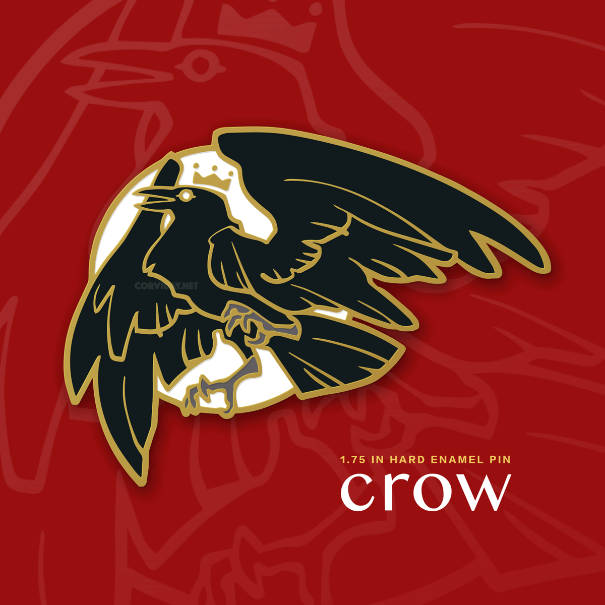 CORVIDAY - "CROW" Enamel Pin